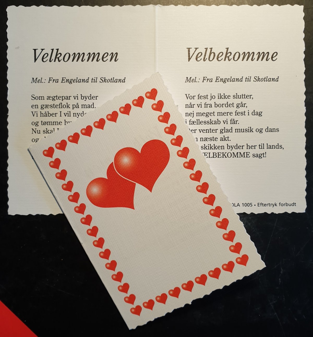 Velkommen sang Hjerter | køb velkomstsang til Bryllup